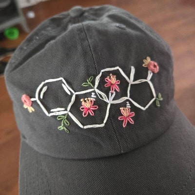 Custom Embroidered Chemical Structure Baseball Cap, Personalized ...