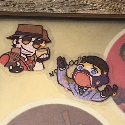 TF2 / Clear Sticker Sheet - Etsy