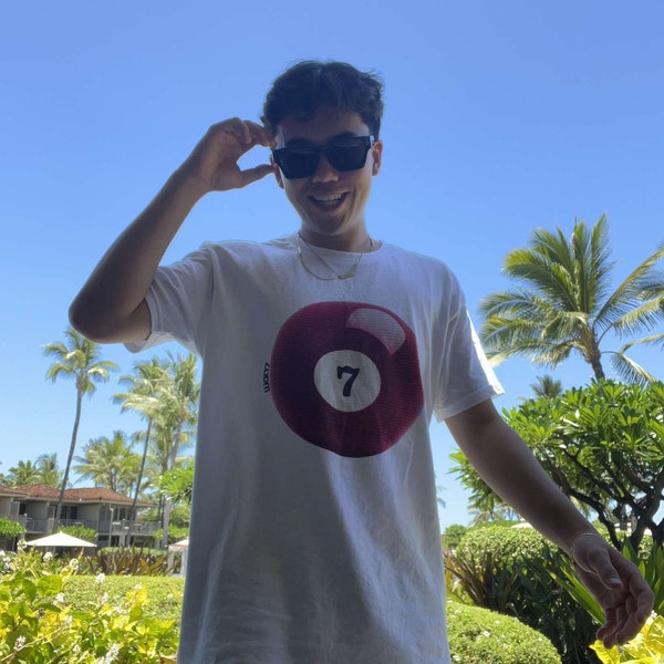 Lucky 7 Ball Graphic Baby Tee - Etsy