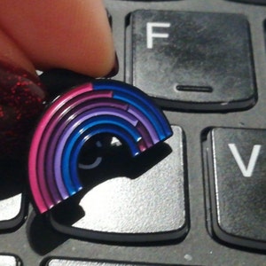 Transgender Bar Pin Subtle Trans Pride Flag Enamel Accessory | Etsy