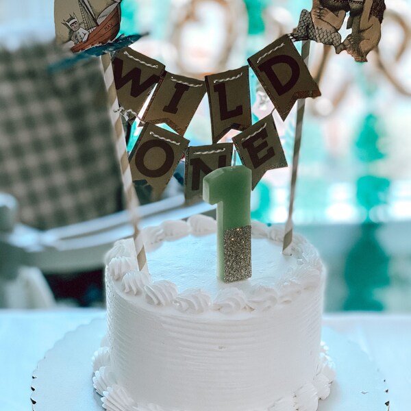 Where the Wild Things Are Cake Topper, Wild One Cake Topper , Wild One ...