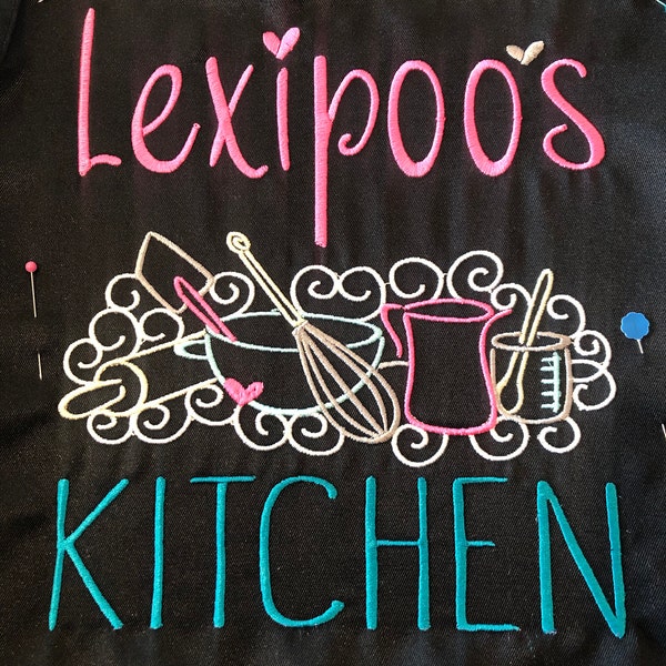 Kitchen Scrolls Embroidery Design Set - Instant Download - Etsy