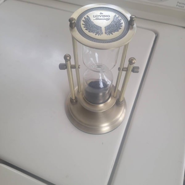Personalized Hourglass Timer for Human Ashes, Customization Memorial ...