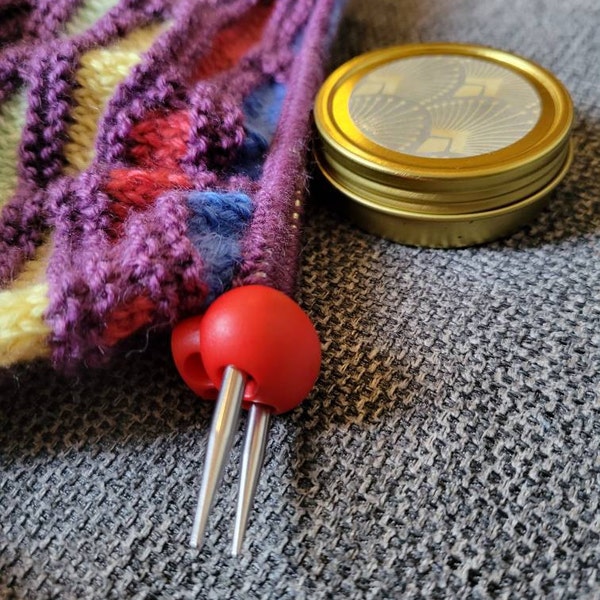 Stitch Stoppers With Gold Tin | up to US Size 8 Needles | Save Your ...