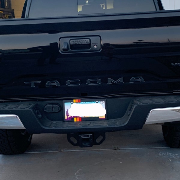 Vintage-toyota-retro-style-license-plate-frame-trd-offroad-tacoma-fj ...
