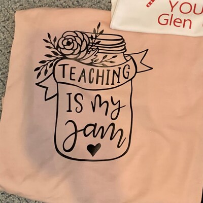 Teaching is My Jam, SVG PNG Cameo Cricut Cut File, Printable Wallart ...