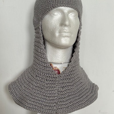 Crochet Pattern Chain Mail Coif Hat - Etsy