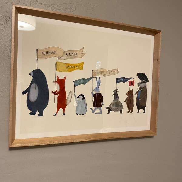 Adventure & Explore. Nursery Art, Children's Wall Art, Woodland Theme ...