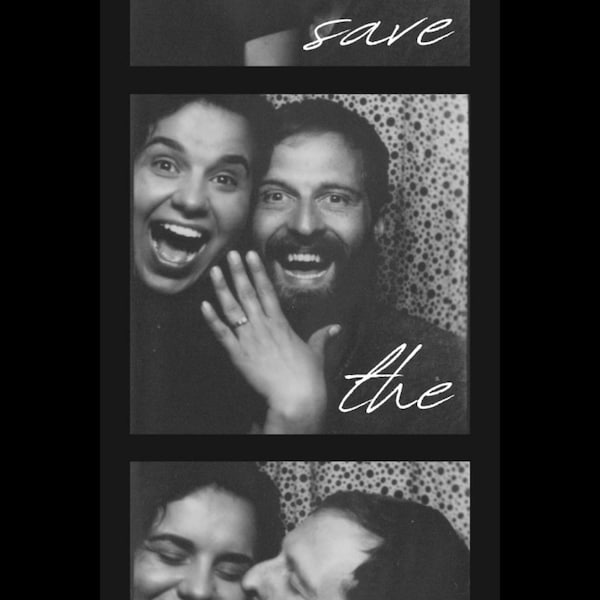 Photo Strip Wedding Save the Date, Photo Booth Save the Date, Photo ...