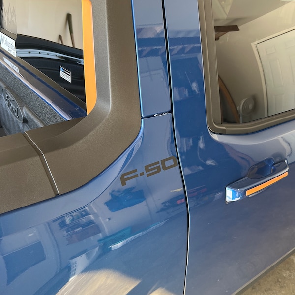 2pcs F50 F-50 Letters Tailgate or Fender Decal Compatible With Ford ...