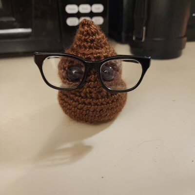 Poop Emoji Crochet Keychain Pattern, Amigurumi Positive Poop Crochet ...