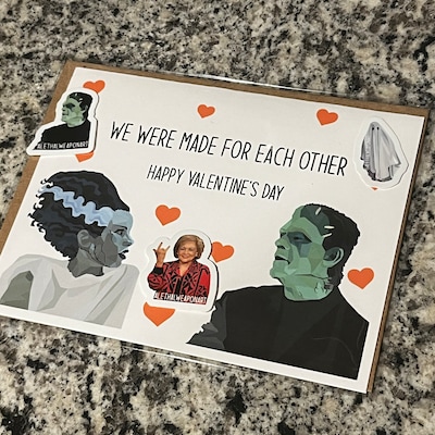 Scream Love Valentine Card Horror Movie Anniversary Card Personalized ...