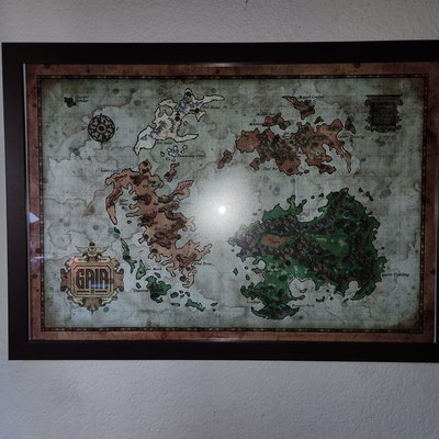 Map of the World of Ruin From Final Fantasy 6 FF6 FFVI - Etsy