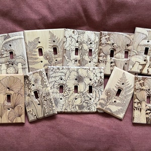 Hand Painted Tarot Card Light Switch Cover the Moon - Etsy