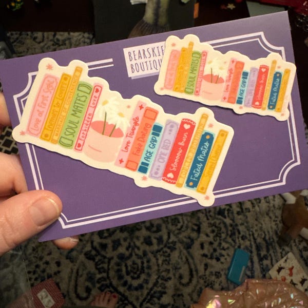 Romance Book Tropes Sticker – Cute Bookish Gift for Readers – Perfect ...