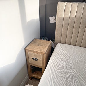 Handmade Rustic, Reclaimed Pair of Bedside Cabinets - Etsy UK