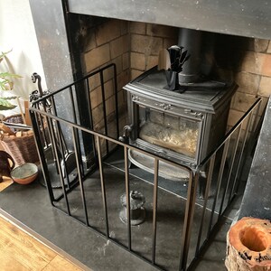 Long Black Low Fireside Fender Guard/ Steel Guard Sparks - Etsy UK