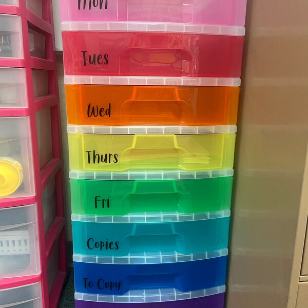 Set of 10 Teacher Labels, Stickers, Drawer Labels, Drawer Stickers ...