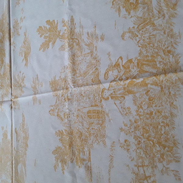Toile De Jouy Pattern Fabric - Model 2 - Different Colors | Product ...