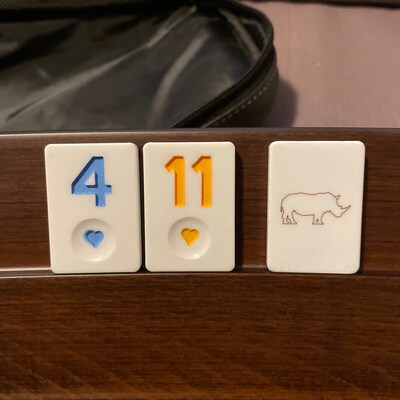 Oval Rummikub Set Rummikub Racks With Personalized Tiles Rummikub Set ...