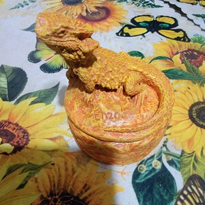 Bearded Dragon Sculpture Large Watching Over | Etsy