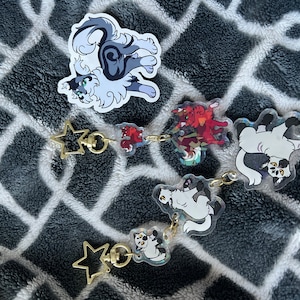 Tsunami and Riptide Wings of Fire WOF Acrylic Charm - Etsy