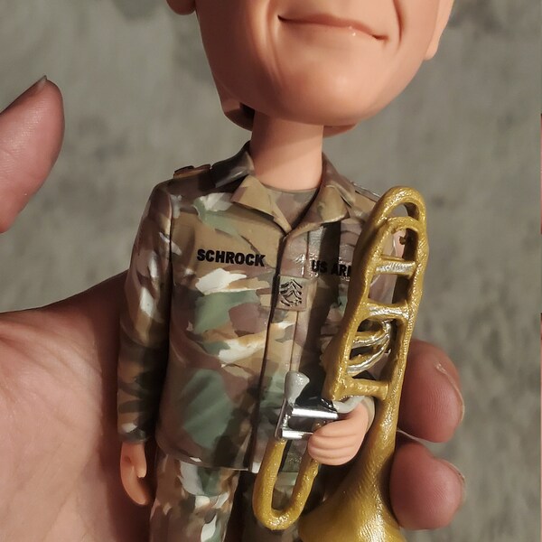 Custom Bobblehead Guitar Player, Personalized Gift for Guitar Player ...