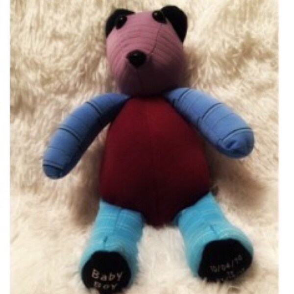 Small Teddy Bear/memory Bear/handmade Bear/memory of Loved One/keepsake ...