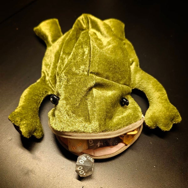 Frog Plush Dnd Dice Holder Dice Bag - Etsy