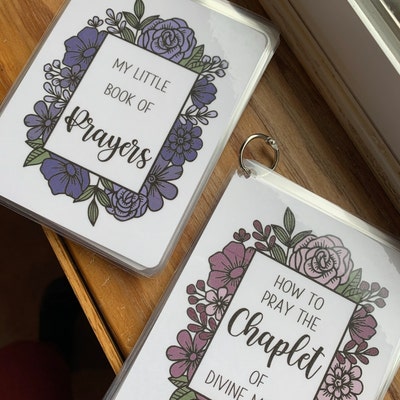 Rosary Guide Catholic Gift Floral, Botanical, Beautiful, Pocket Rosary ...