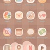 Cute Neutral Hand Drawn Ios & Android App Icons Home Screen Set Widgets ...