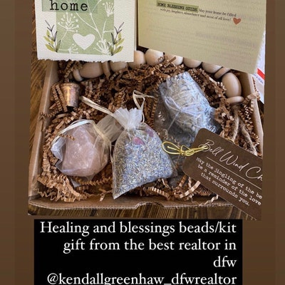 6 Pc HOUSE WARMING GIFT Box, Home Sweet Home Blessing Kit, Sage Smudge ...
