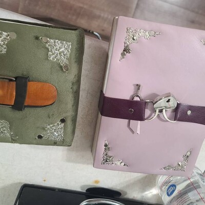 Handmade Book of Shadows Journal, Handmade Journal Velvet, Grimoire ...