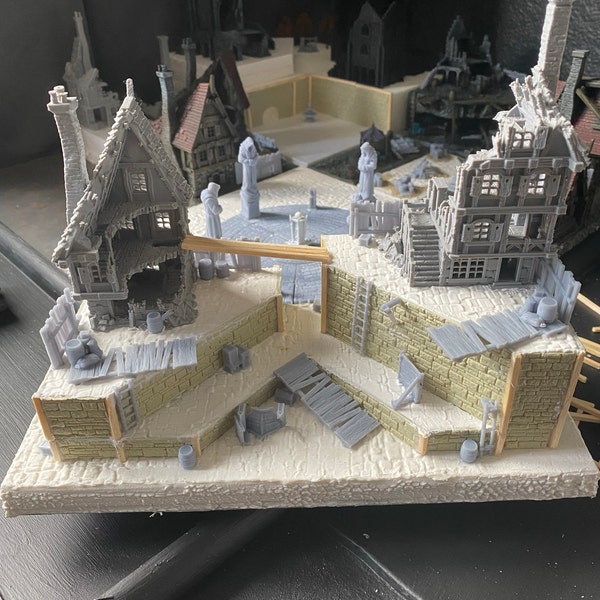 Arkenfel Barracks Fantasy Tabletop Terrain, Wargaming 10mm - Etsy