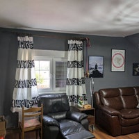 Portrait Design Drape, Abstract Art Face Window Curtains, Artistic ...