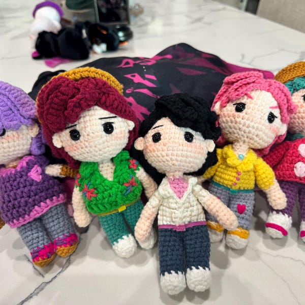 Fanmade KP D.Hunters Boy Band Häkelpuppe Amigurumi, Boy Band Plüschtier ...