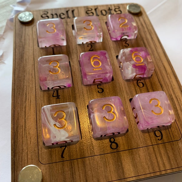 D&D Spell Slot Tracker Dungeons and Dragons Spell Counter Spell Slot ...