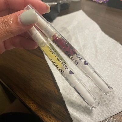 60 1.75x0.66 Clear Foil Labels Personalized Cuticle Pen, Lash Stickers ...