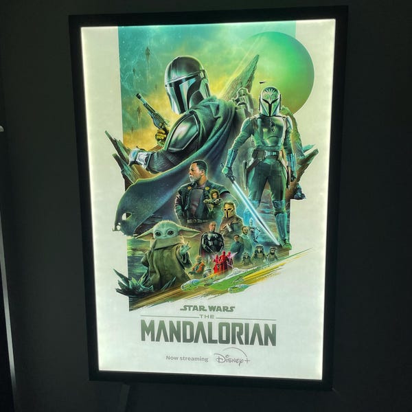 4-PACK Custom LED Light Box Poster Frames - Glowbox Frames for Movie ...