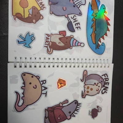 RAT Stickers Waterproof Holographic Stickers, Rat Sticker, Derpy ...