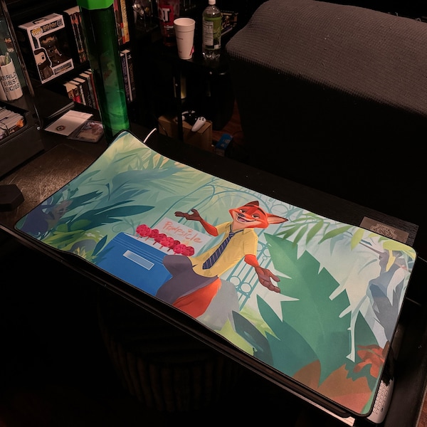 MTG Playmat 24x14 Inch the Round Table Optional Zoning TCG Play Mat ...