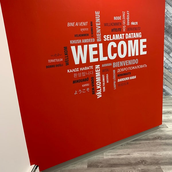Welcome Office Wall Decal, Welcome Decal, Office Wall Art, Office Decor ...