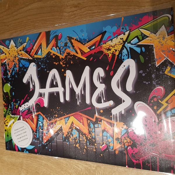 Graffiti Rugby Player Print: Teen Boy Room Decor - Etsy UK