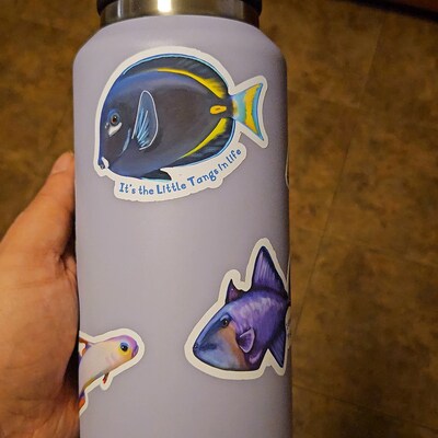 Funny Dogface Puffer Fish Vinyl Sticker - Etsy