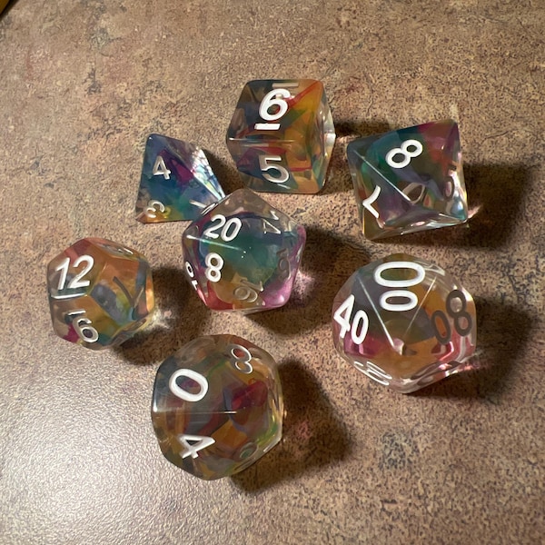 Bard Song Dnd Dice Set for Dungeons and Dragons | D20 TTRPG Polyhedral ...