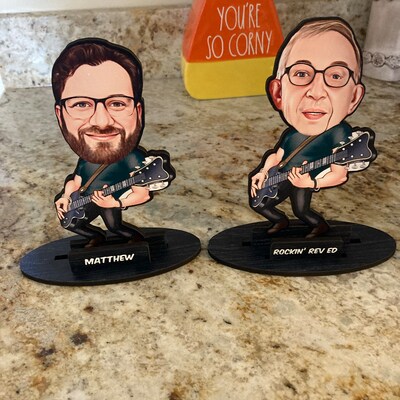 Personalized 3D Wooden Cartooned Computer Engineer Figurine Trinket ...