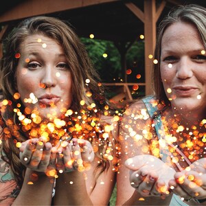 35 Blowing Glitter Photoshop Overlays, Confetti, Bokeh, Magic Pixie Dust Light Effect, Photoshop ...