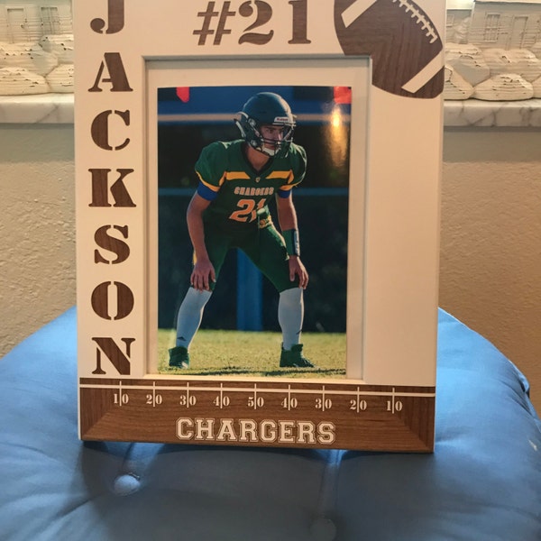 Personalized Football Frame - Sport Frame for Football Player - Team ...