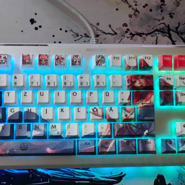 Viego the Ruined King LOL Series Keycap Set, 127 Keys PBT for Mechanical Keyboard OEM Profile ...