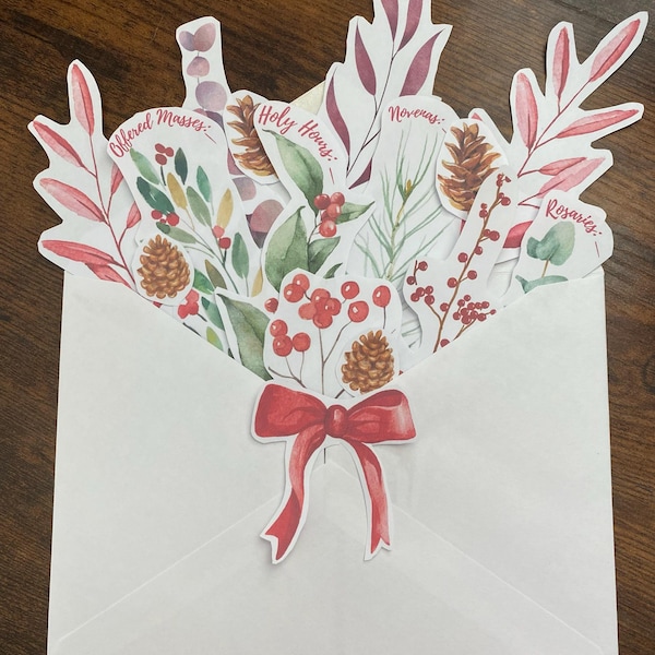 Spiritual Bouquet Prayer Card - Birth, Baptism, Wedding, Mother's Day ...